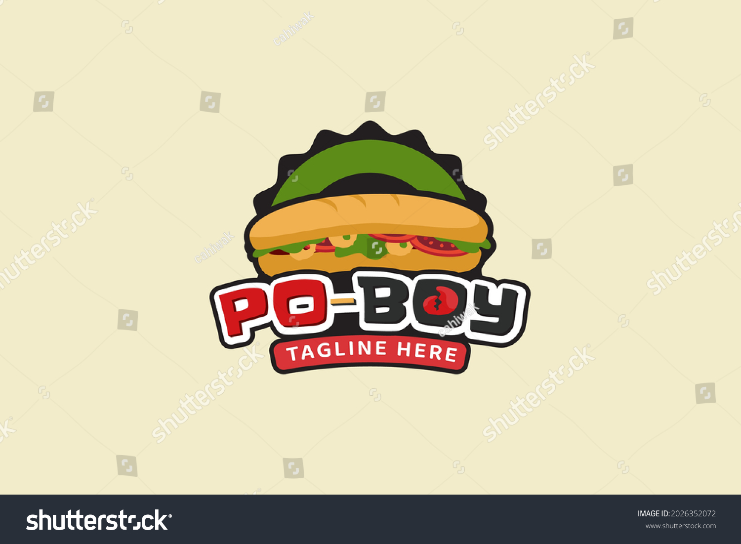 Poboy Logo Vector Graphic Any Business Stock Vector (Royalty Free ... Poboy Logo Vector Graphic Any Business Stock Vector (Royalty Free ...