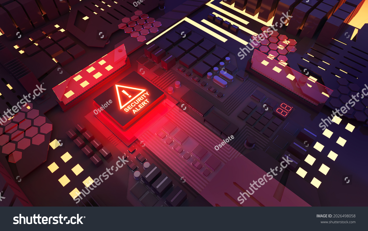 Computer Processing Work Notify Security Alarmcomputer Stock Illustration 2026498058 Shutterstock