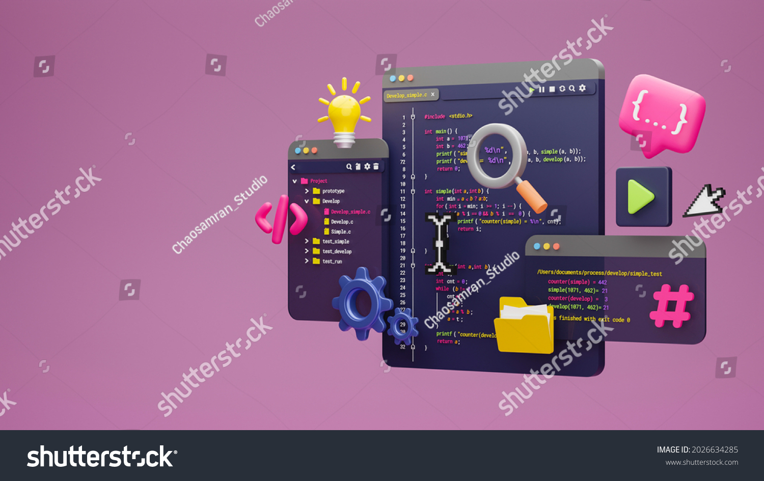Programmer Developer Typing Script Source Languages Stock Illustration 2026634285 Shutterstock