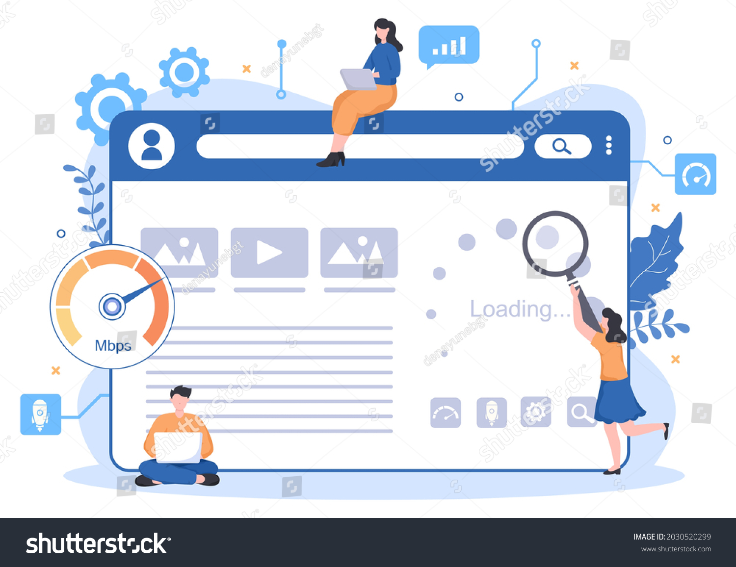 Website Loading Speed Optimization Server Web Stock Vector (Royalty Free) 2030520299 | Shutterstock