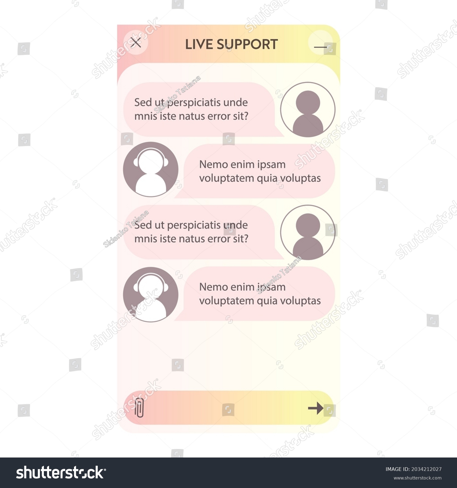 Chat Bot Window User Interface Application Stock Vector (Royalty Free ... Chat Bot Window User Interface Application Stock Vector (Royalty Free ...