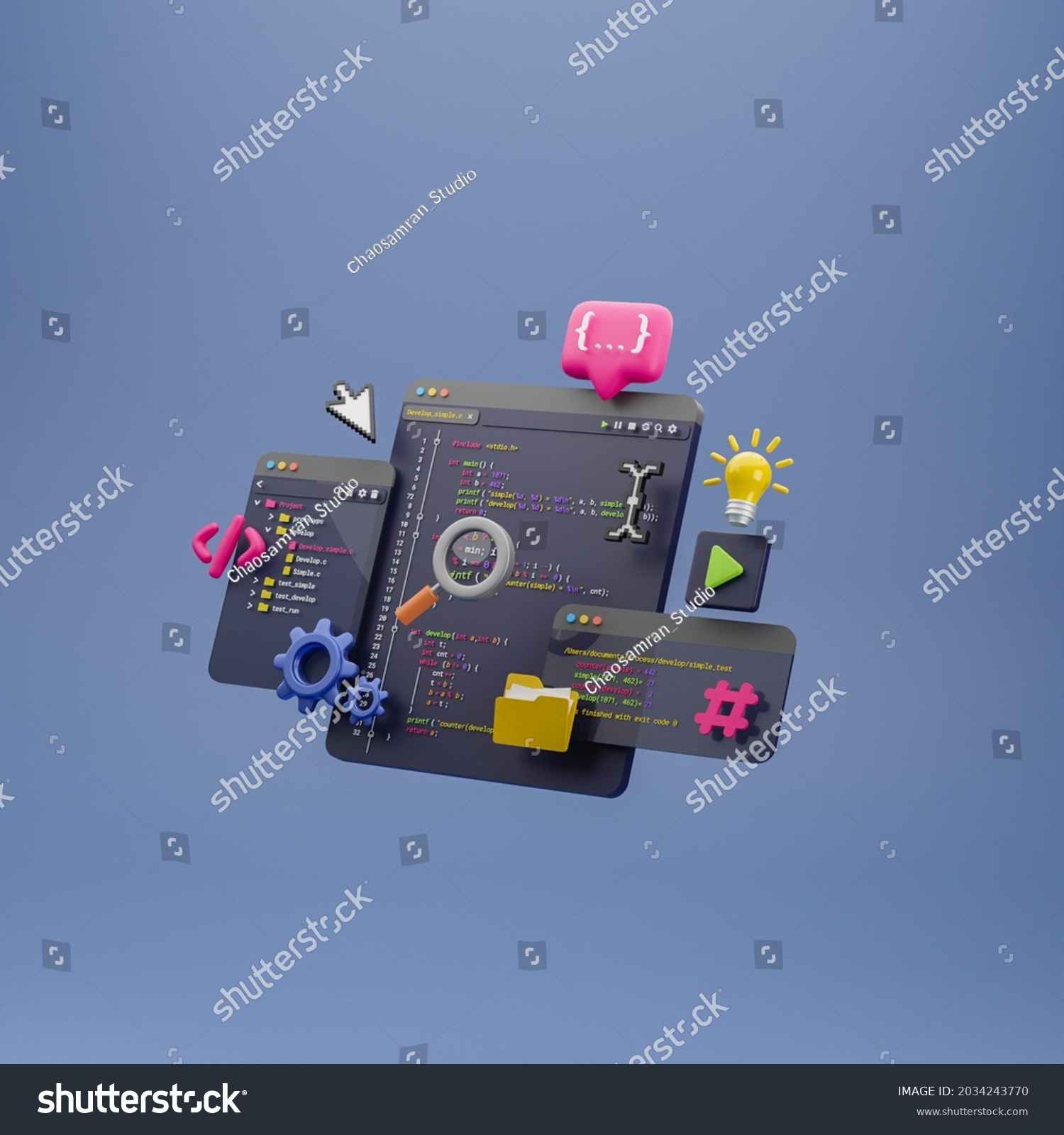Programmer Developer Typing Script Source Languages Stock Illustration 2034243770 Shutterstock