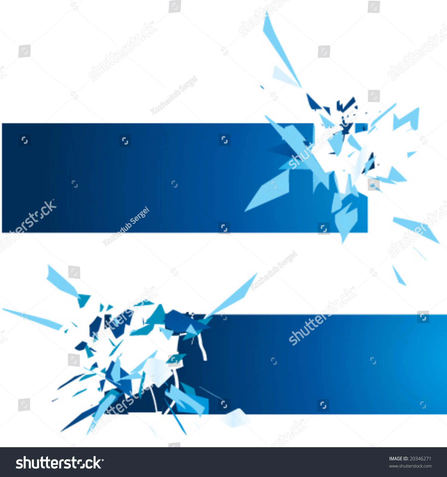 Set Vector Exploding Frames Stock Vector (Royalty Free) 20346271 ...