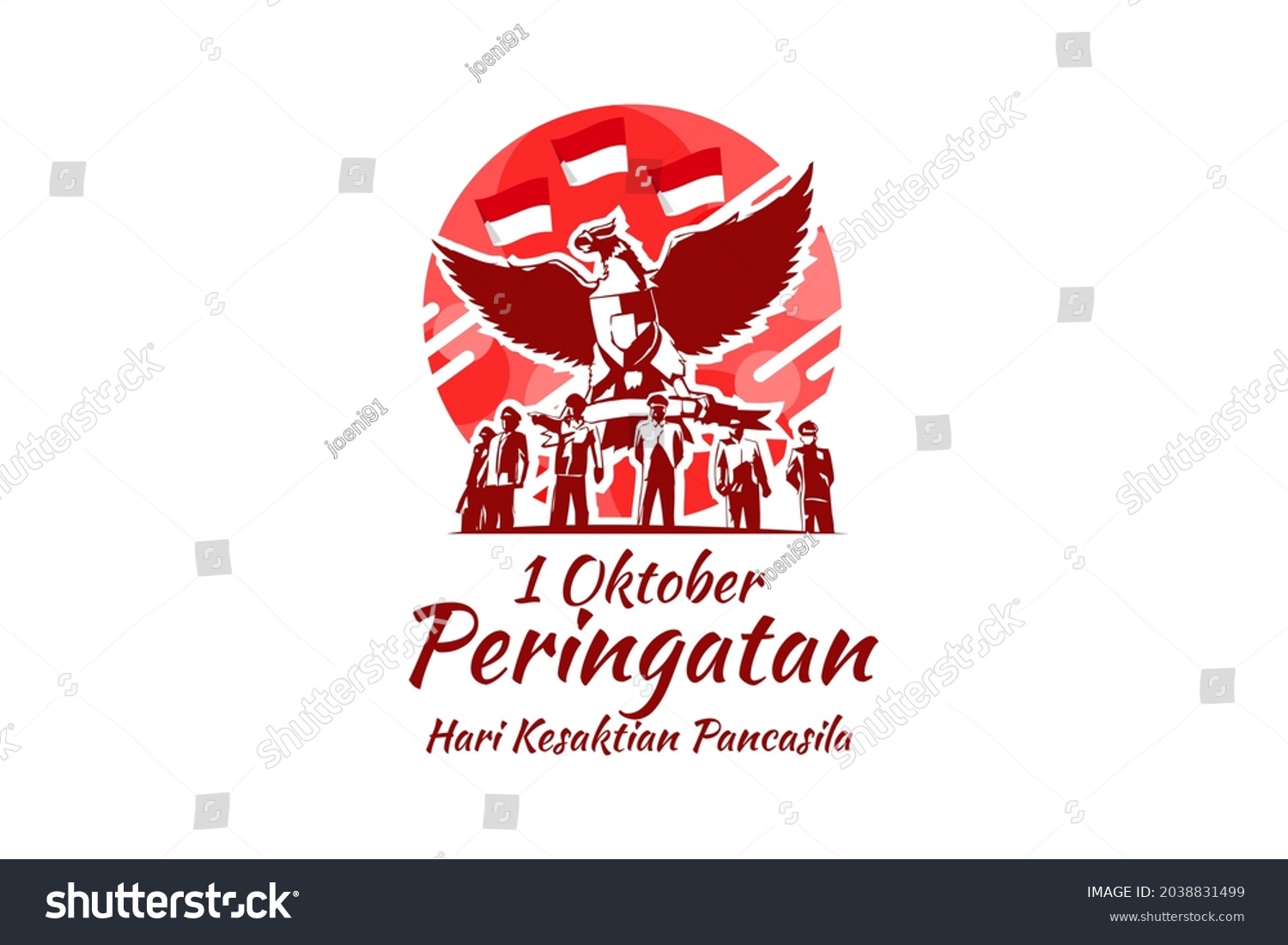Translation October 1 Commemoration Pancasila Sanctity Stock Vector ... Translation October 1 Commemoration Pancasila Sanctity Stock Vector ...