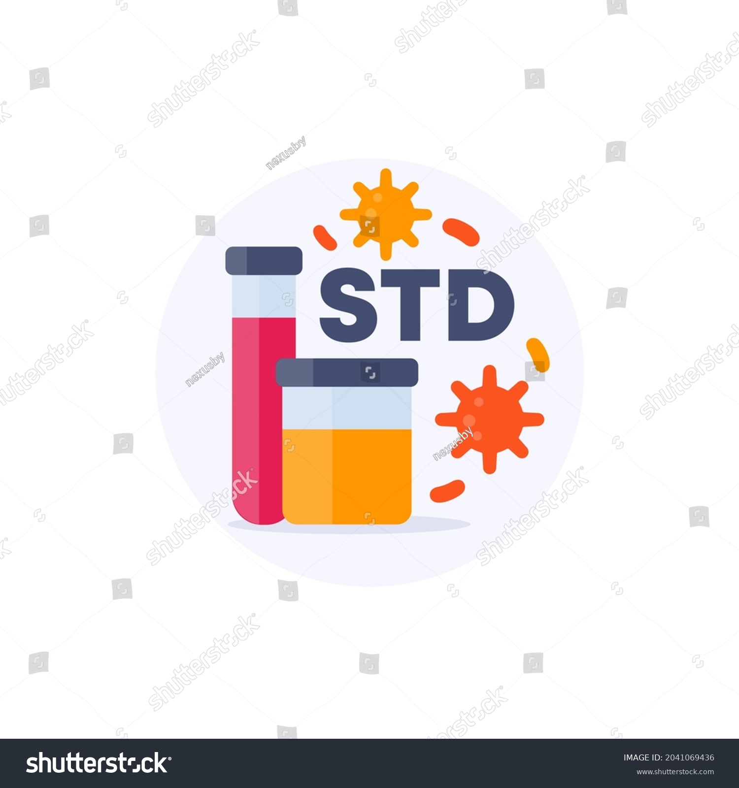 Std Testing Diagnosis Vector Icon Stock Vector (Royalty Free ...