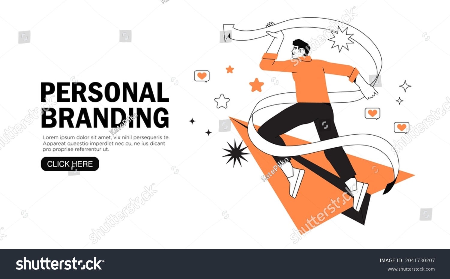 Personal Brand Design Concept Business Man Stock Vector (Royalty Free ... Personal Brand Design Concept Business Man Stock Vector (Royalty Free ...