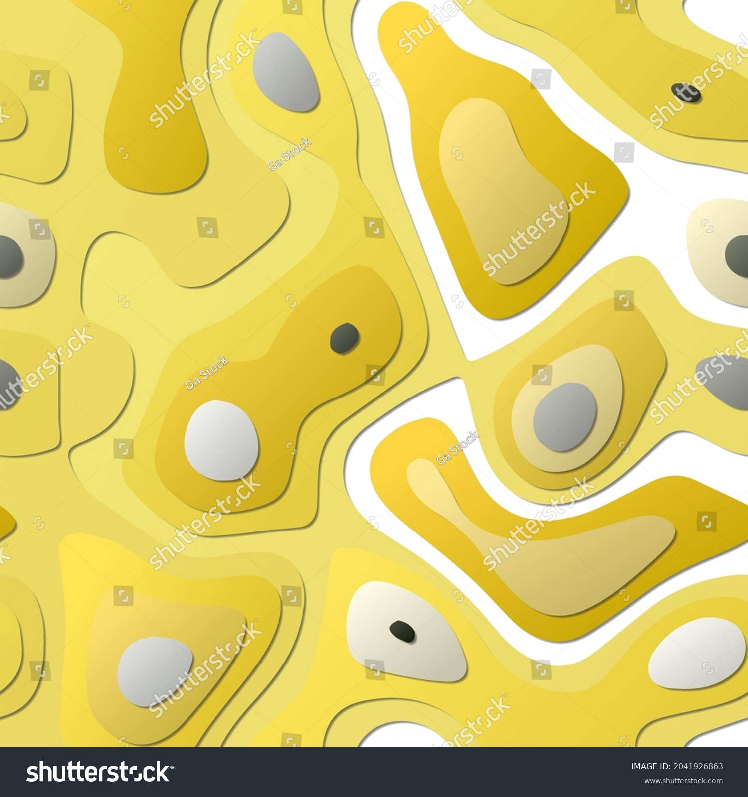 Colorful Abstract Layers Papercut Style Background Stock Vector
