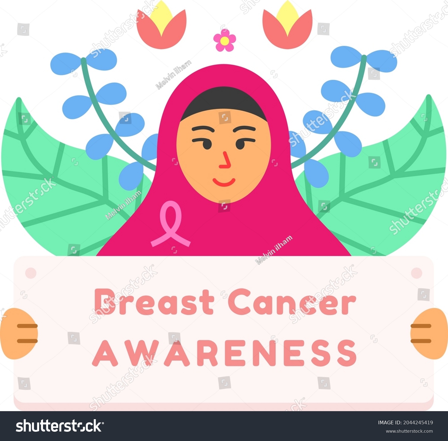 Breast Cancer Awareness Banner Vector Stock Vector Royalty Free
