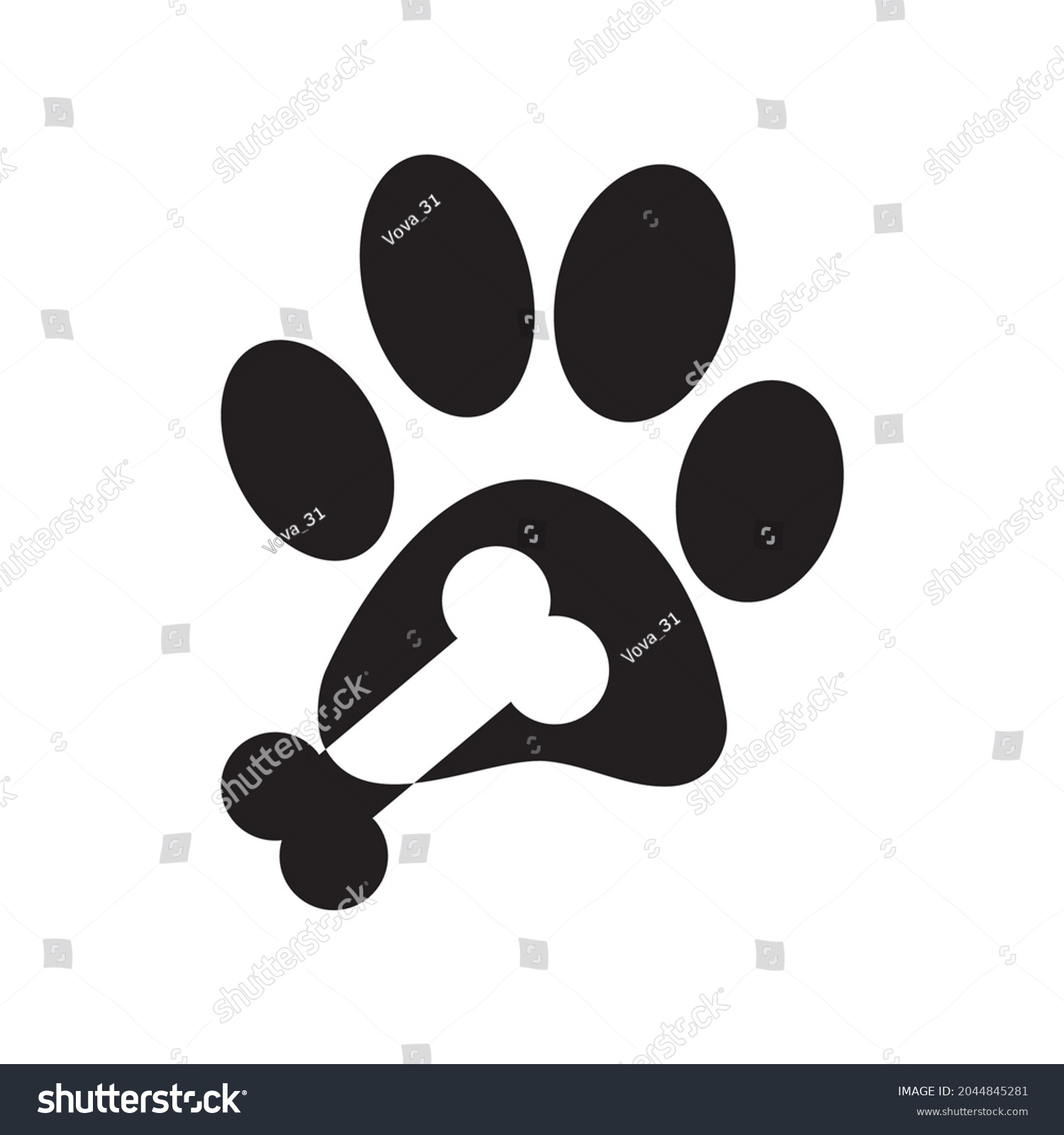 Paw Logo Cat Dog Animal Pet Stock Vector (Royalty Free) 2044845281 ... Paw Logo Cat Dog Animal Pet Stock Vector (Royalty Free) 2044845281 ...