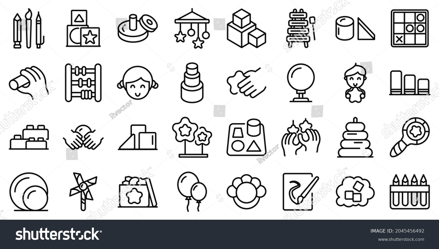 Fine Motor Skills Icons Set Outline Stock Vector (Royalty Free ... Fine Motor Skills Icons Set Outline Stock Vector (Royalty Free ...