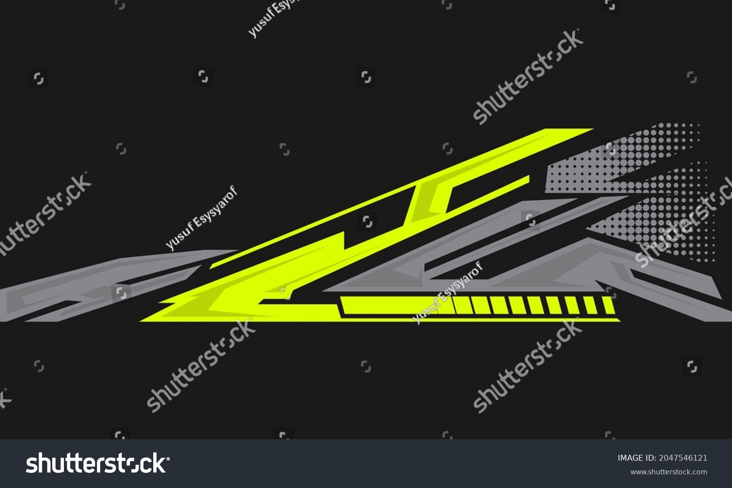 Warp Car Decal Design Vector Stylish Stock Vector (royalty Free