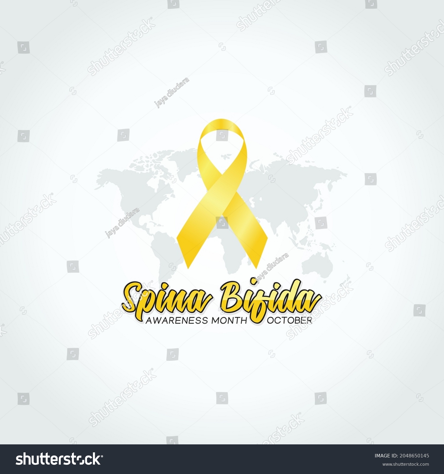 Vector Graphic Spina Bifida Awareness Month Stock Vector Royalty Free