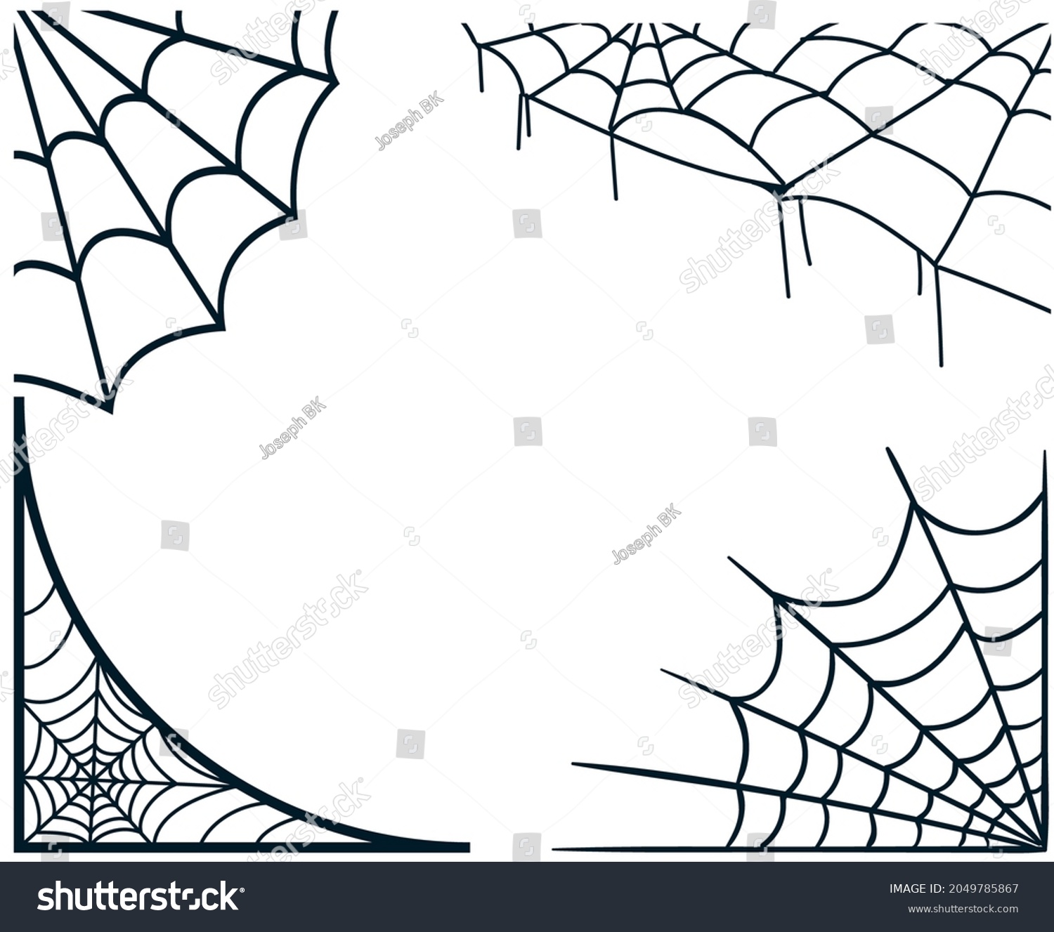 Spider Black Objects Signs Symbols Vector Stock Vector Royalty Free