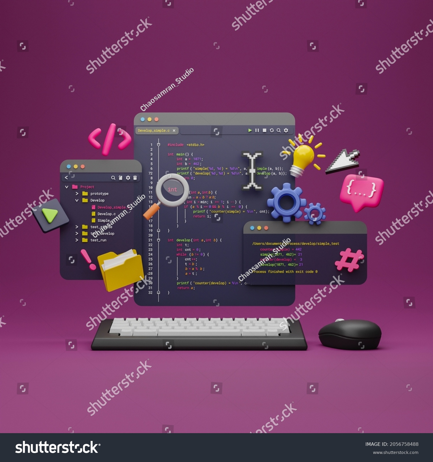 Programmer Developer Typing Script Source Languages Stock Illustration 2056758488 Shutterstock