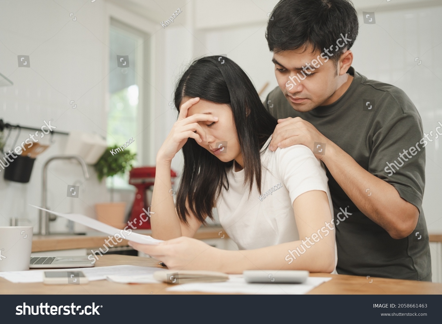 Stressed Asian Young Couple Family Wife Stock Photo 2058661463 ... Stressed Asian Young Couple Family Wife Stock Photo 2058661463 ...