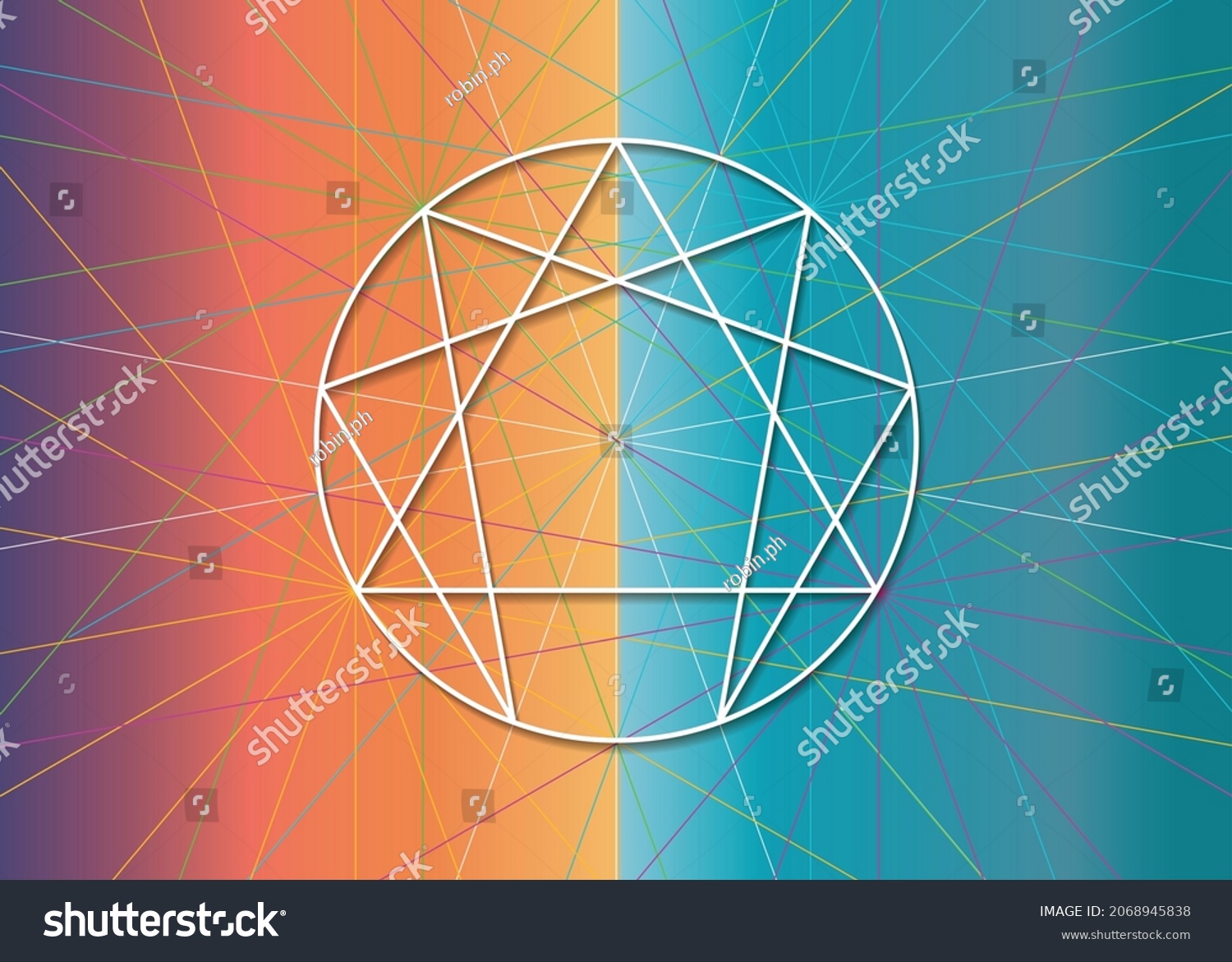 Enneagram Icon Sacred Geometry Diagram Logo Stock Vector (Royalty Free ... Enneagram Icon Sacred Geometry Diagram Logo Stock Vector (Royalty Free ...