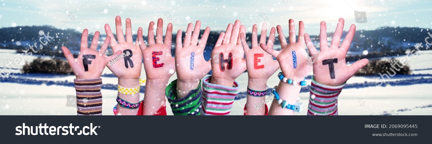 Children Hands Building Word Freiheit Means Stock Photo 2069095445 ... Children Hands Building Word Freiheit Means Stock Photo 2069095445 ...
