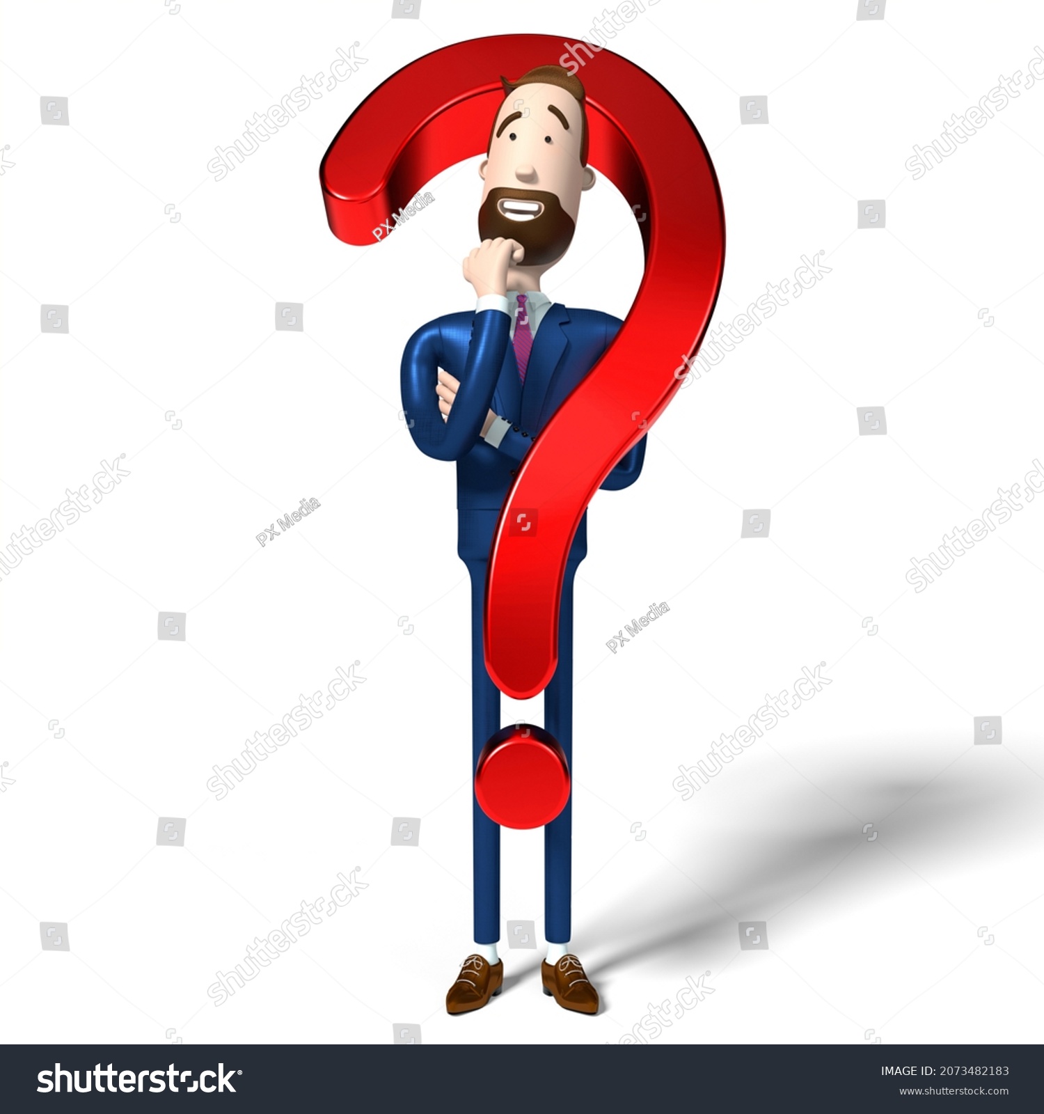 Handsome Cartoon Businessman Question Mark Sign Stock Illustration ... Handsome Cartoon Businessman Question Mark Sign Stock Illustration ...
