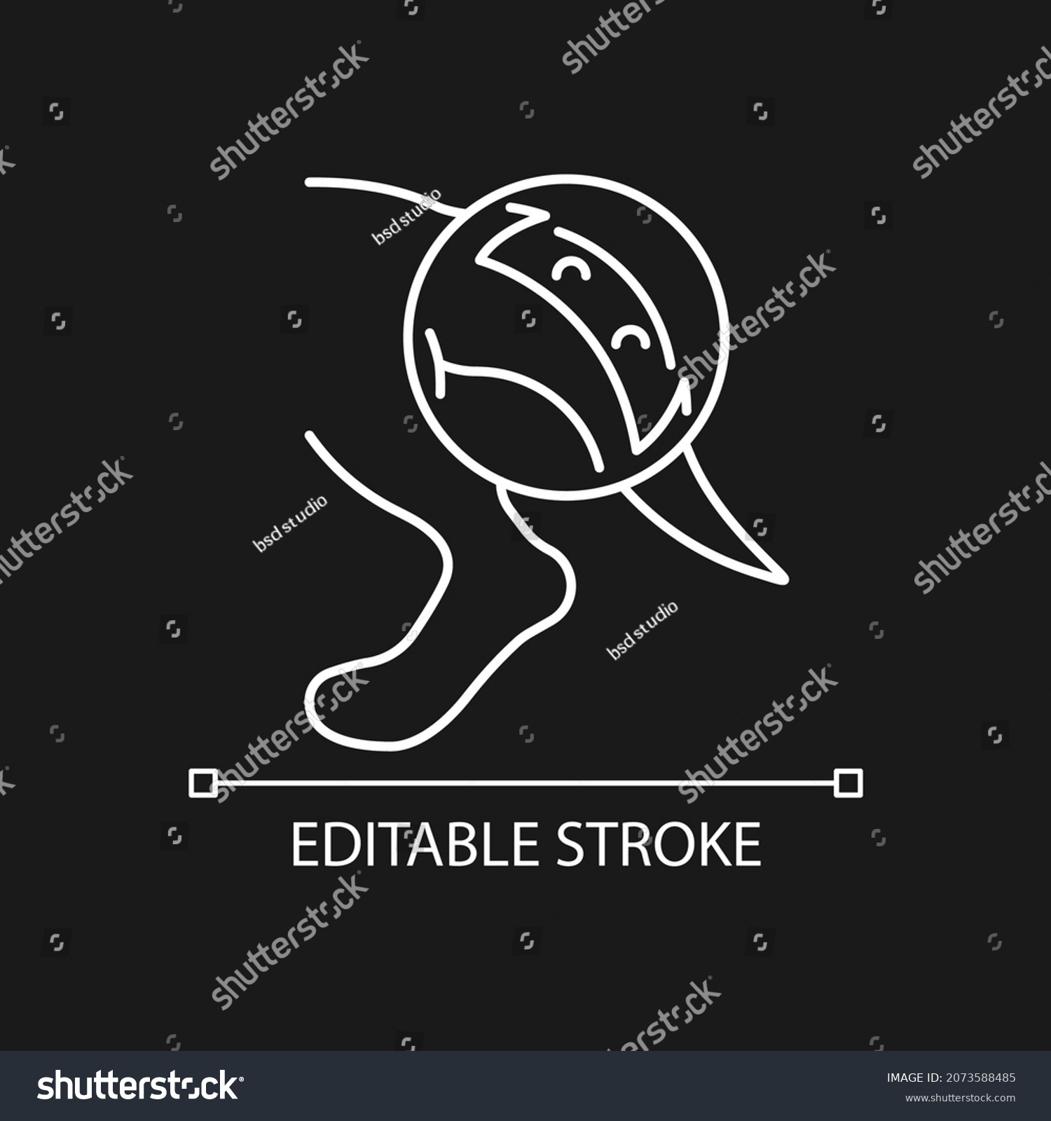 Ringworm White Linear Icon Dark Theme Stock Vector (Royalty Free ... Ringworm White Linear Icon Dark Theme Stock Vector (Royalty Free ...