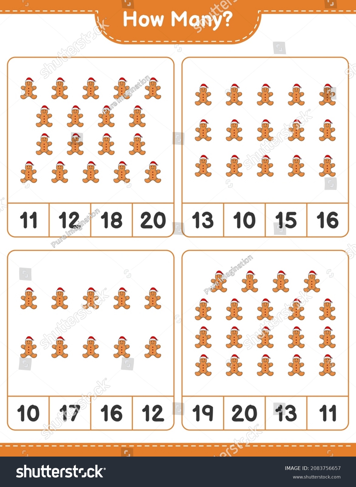 Counting Game How Many Gingerbread Man 库存矢量图(免版税)2083756657 | Shutterstock Counting Game How Many Gingerbread Man 库存矢量图(免版税)2083756657 | Shutterstock