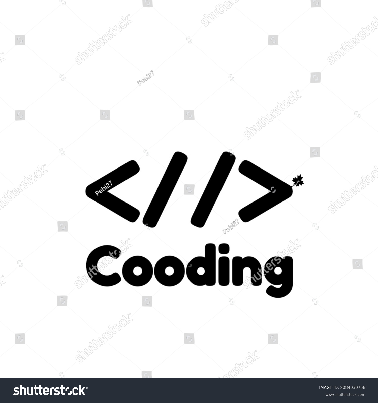 Computer Programming Code Symbol Design Stock Illustration 2084030758