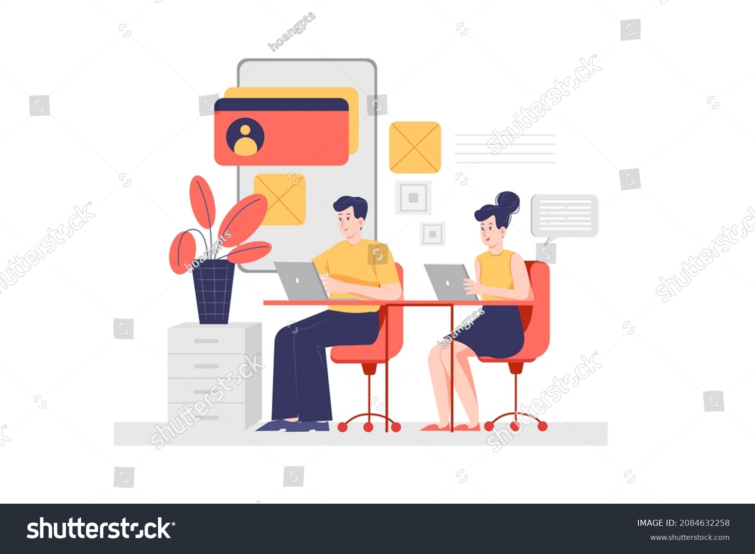 App Development Illustration Concept Flat Illustration Stock Vector Royalty Free 2084632258
