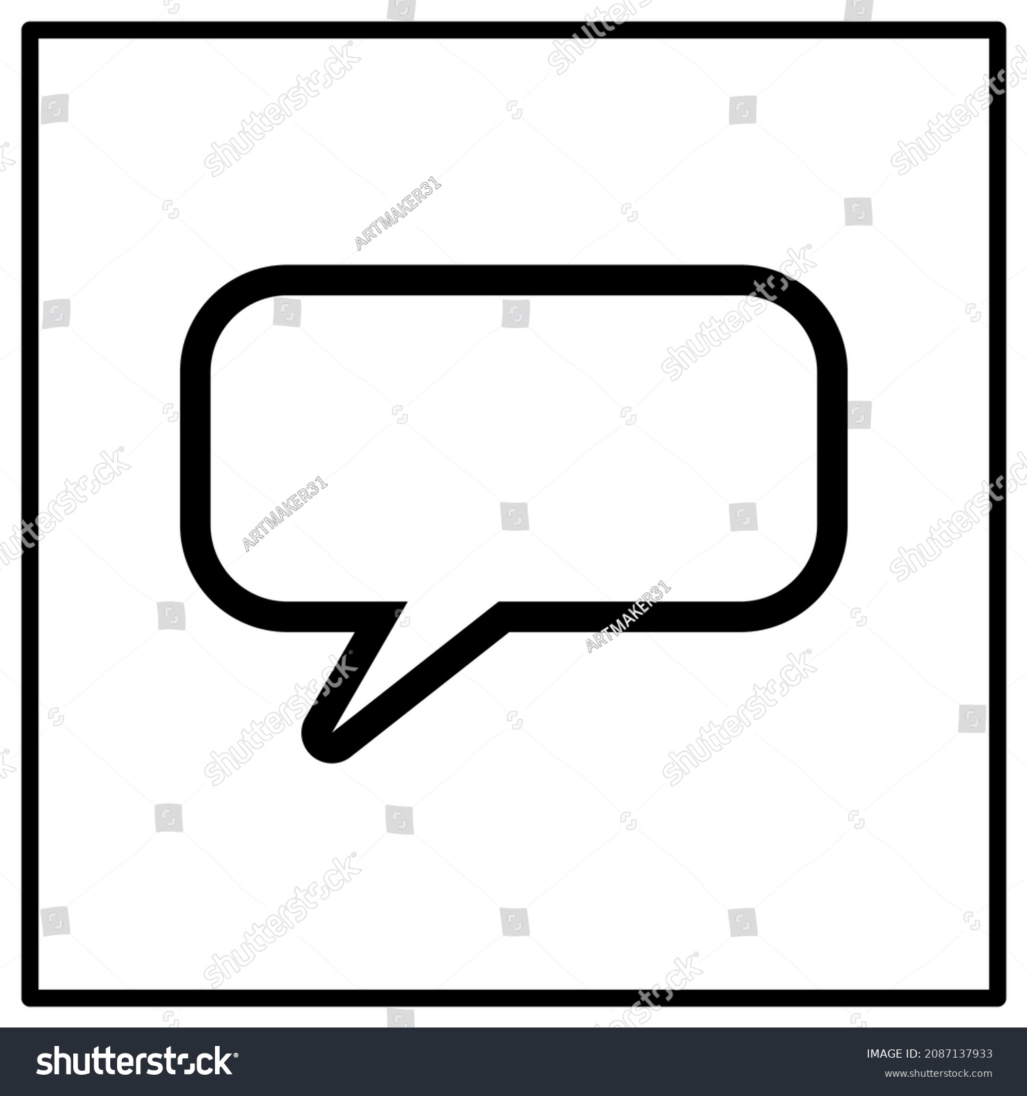 Callout Rounded Rectangle Icon Logo Png Stock Vector (Royalty Free ... Callout Rounded Rectangle Icon Logo Png Stock Vector (Royalty Free ...