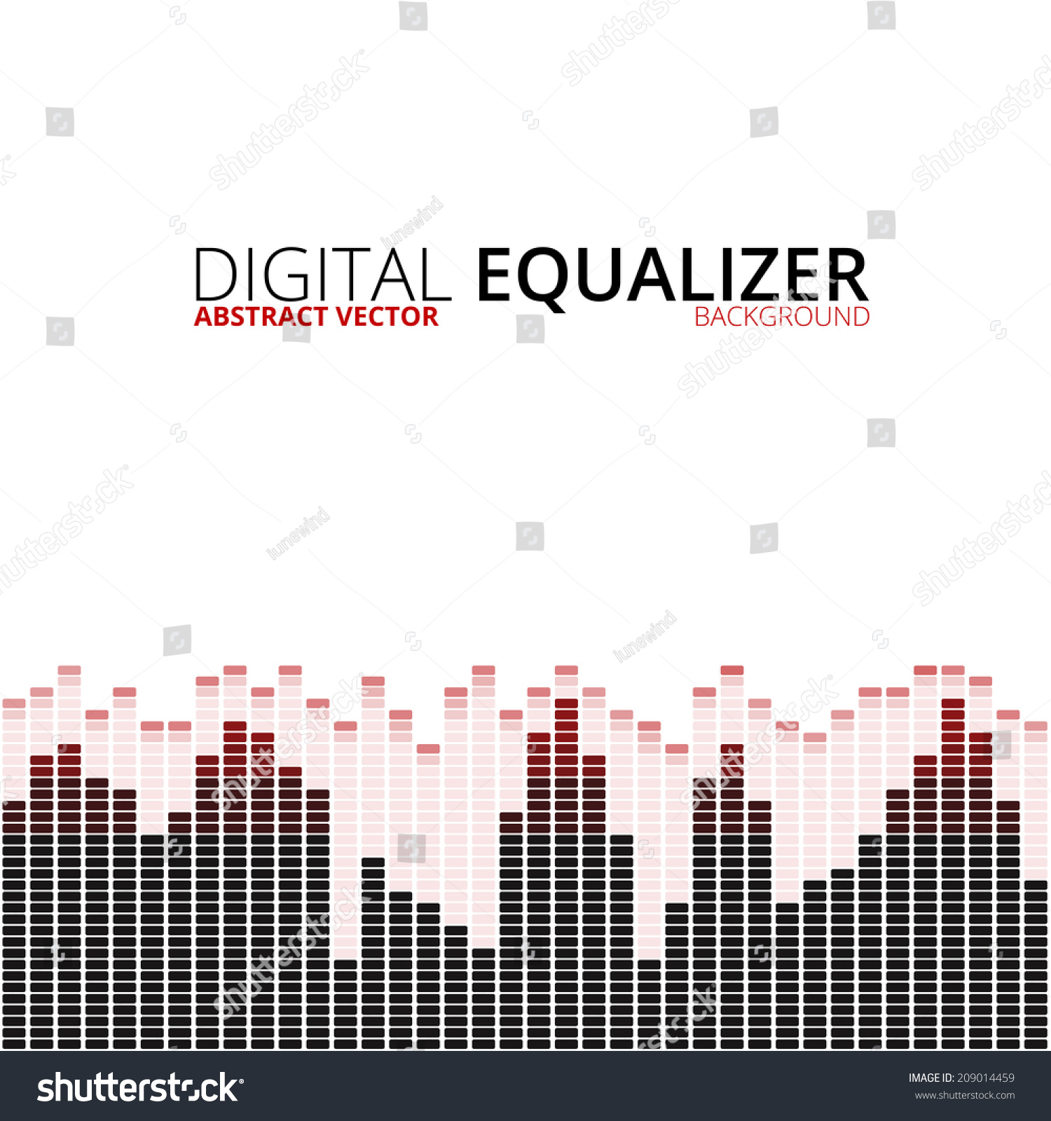 Techno Equalizer Abstract Technology Vector Background Stock Vector ...