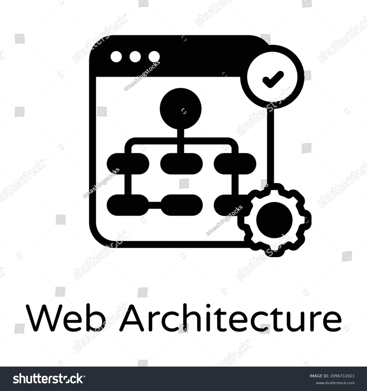Web Architecture Site Map Stock Vector Royalty Free 2096712421 Shutterstock