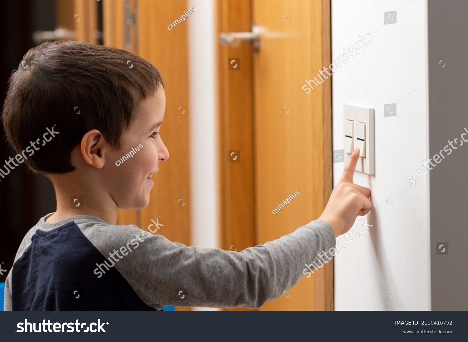 Cropped Shot Little Boy Switching Light Stock Photo 2110416752 ... Cropped Shot Little Boy Switching Light Stock Photo 2110416752 ...