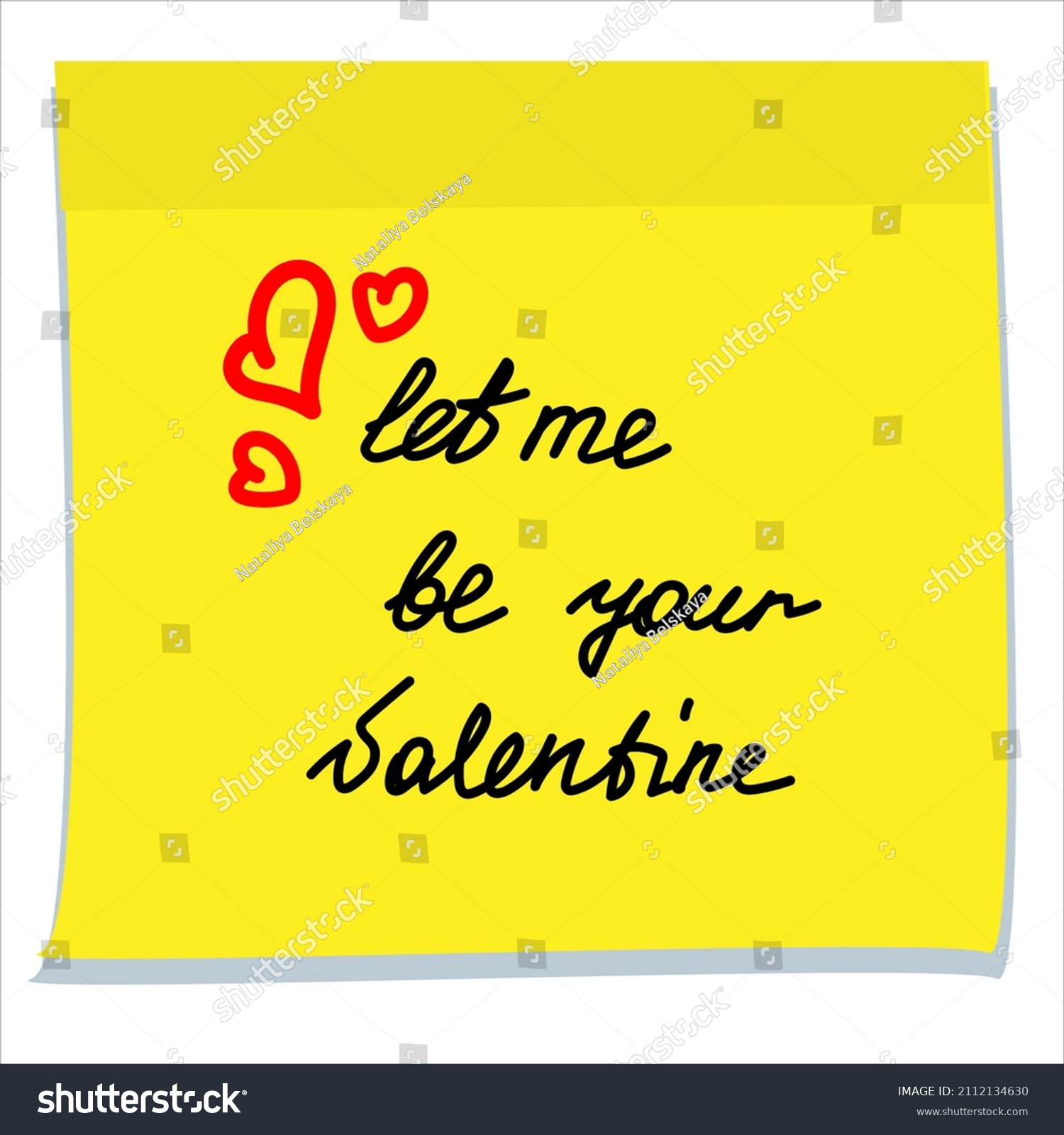 Handwritten Lettering Let Me Be Your Stock Vector Royalty Free 2112134630 Shutterstock