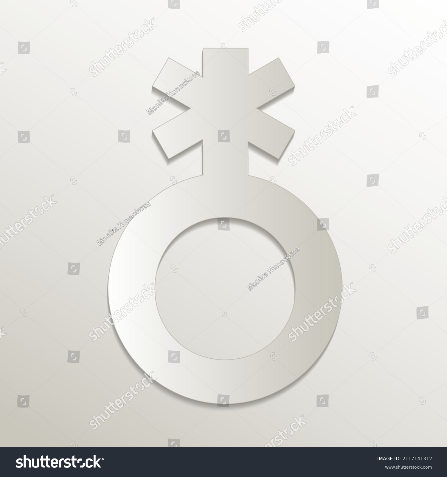 Non Binary Sex Symbol Icon Card Stock Vector Royalty Free 2117141312 Shutterstock