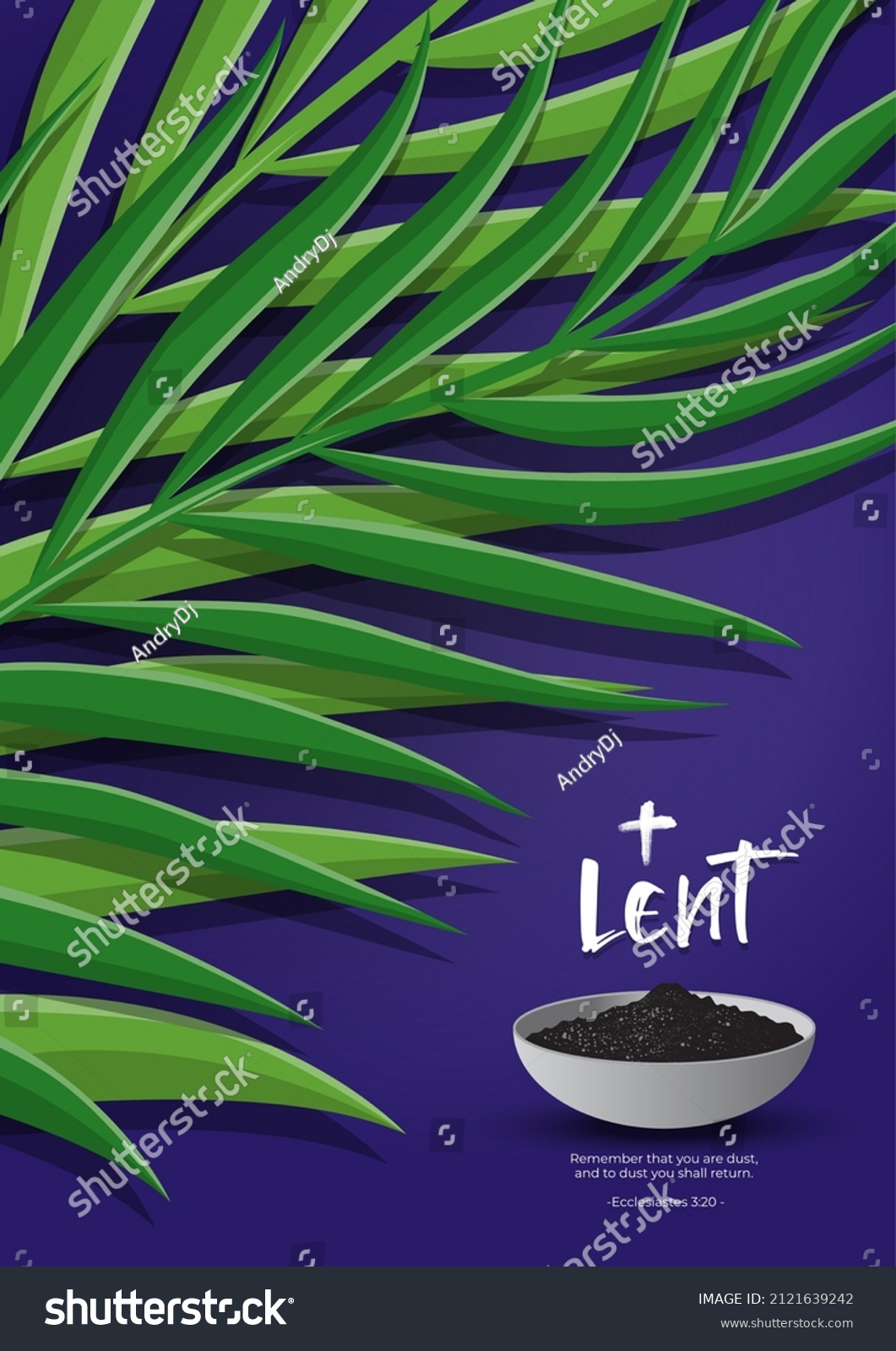 Season Lent Palm Sunday Easter Resurrection Stock Vector (Royalty Free ...