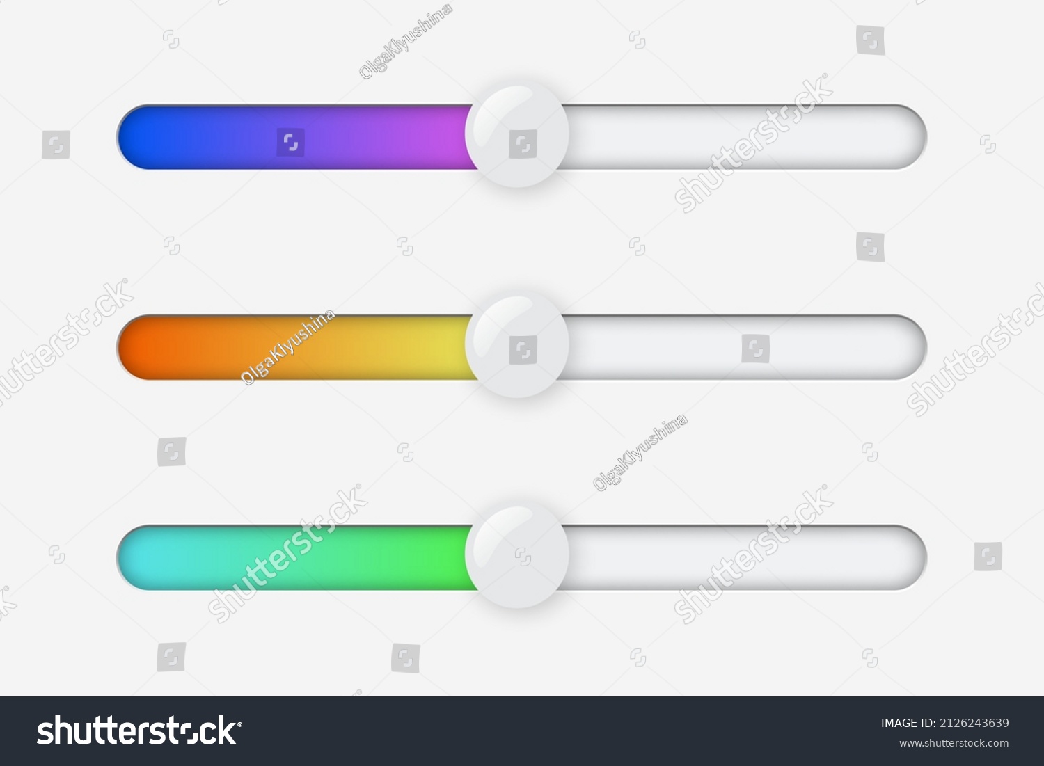 Scrollbars Website Design Template Scroll Bars: เวกเตอร์สต็อก (ปลอดค่า ...
