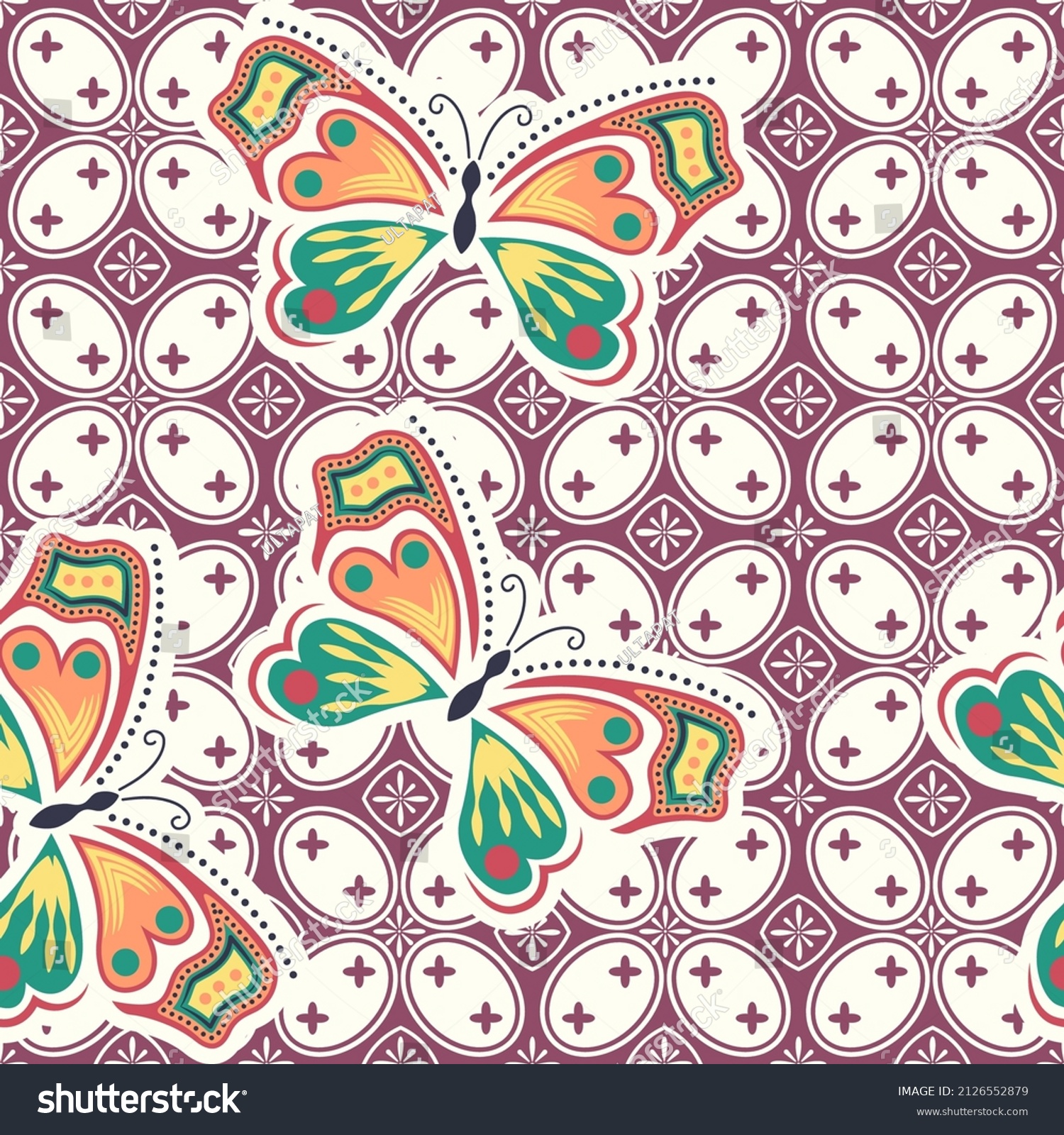 Classic Batik Pattern Batik Seamless Pattern Stock Vector (Royalty Free ...