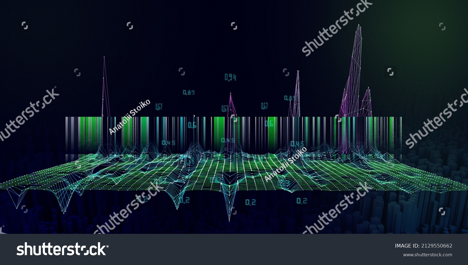 Abstract Technology Background Noisy Algorithm Color Stock Illustration 2129550662 Shutterstock