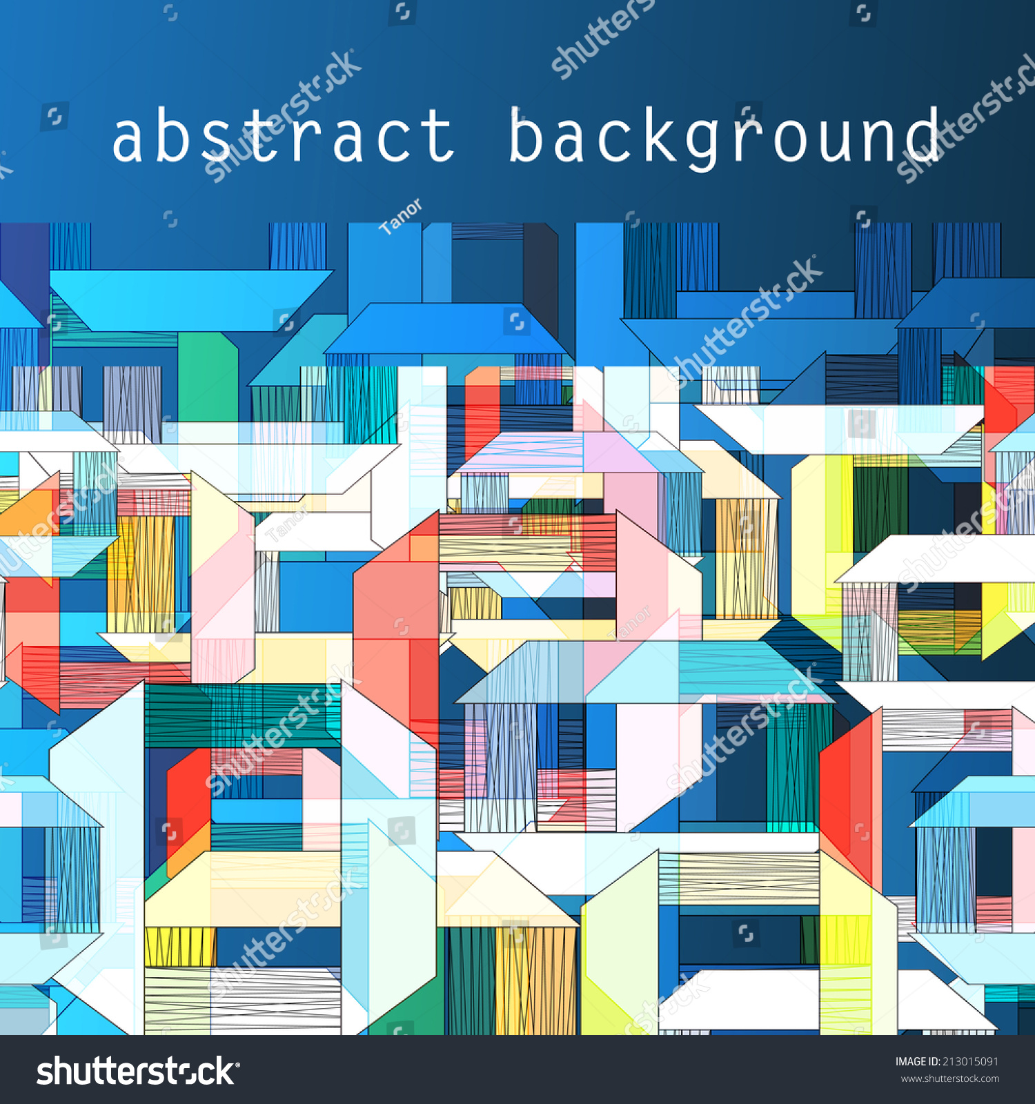 Color Abstract Background Different Rectangular Elements Stock Vector ...