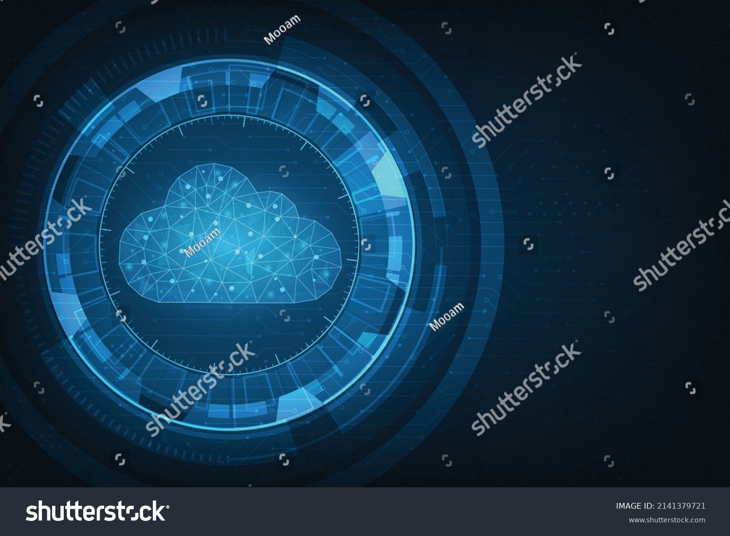 Vector Cloud Computing Concept Abstract Technology Stock Vector (Royalty Free) 2141379721 ...