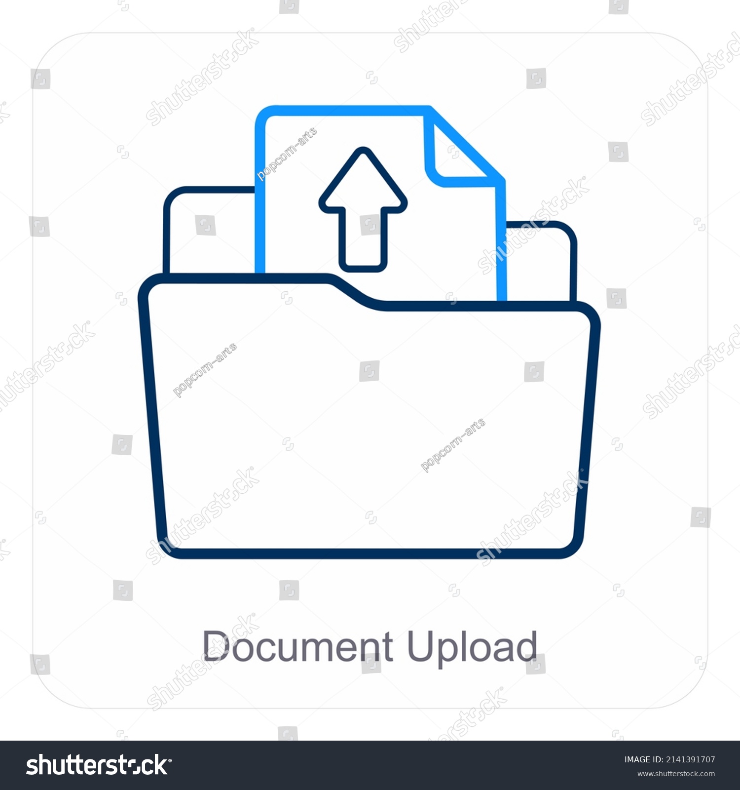 Document Upload Folder Icon Concept Stock Vector (Royalty Free ... Document Upload Folder Icon Concept Stock Vector (Royalty Free ...