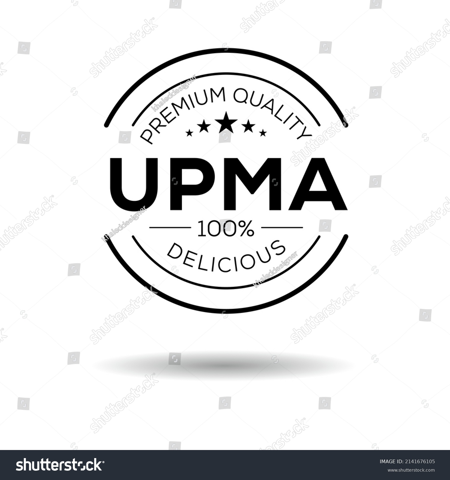 Creative Upma Logo Upma Sticker Vector Stock Vector Royalty Free 2141676105 Shutterstock
