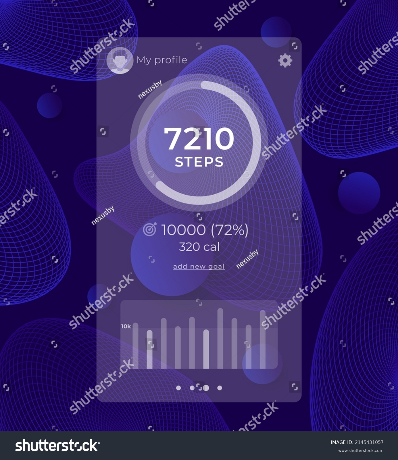 Fitness App Activity Tracker Ui Design Stock Vector (Royalty Free ... Fitness App Activity Tracker Ui Design Stock Vector (Royalty Free ...
