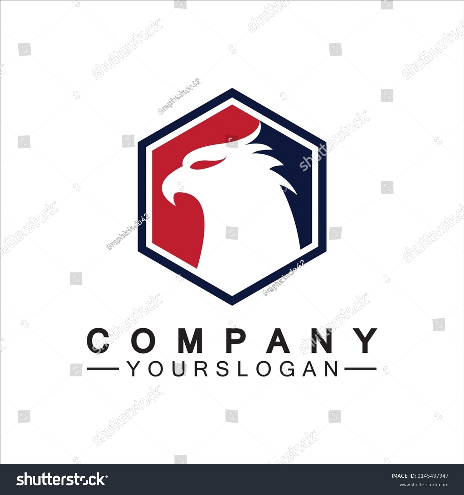 Eagle Logo Design Vector Template Stock Vector (Royalty Free ...