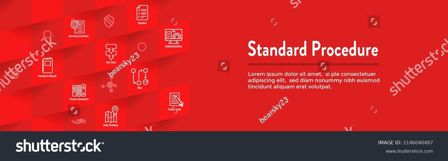 Standard Procedures Operating Business Manual Steps: เวกเตอร์สต็อก ... Standard Procedures Operating Business Manual Steps: เวกเตอร์สต็อก ...
