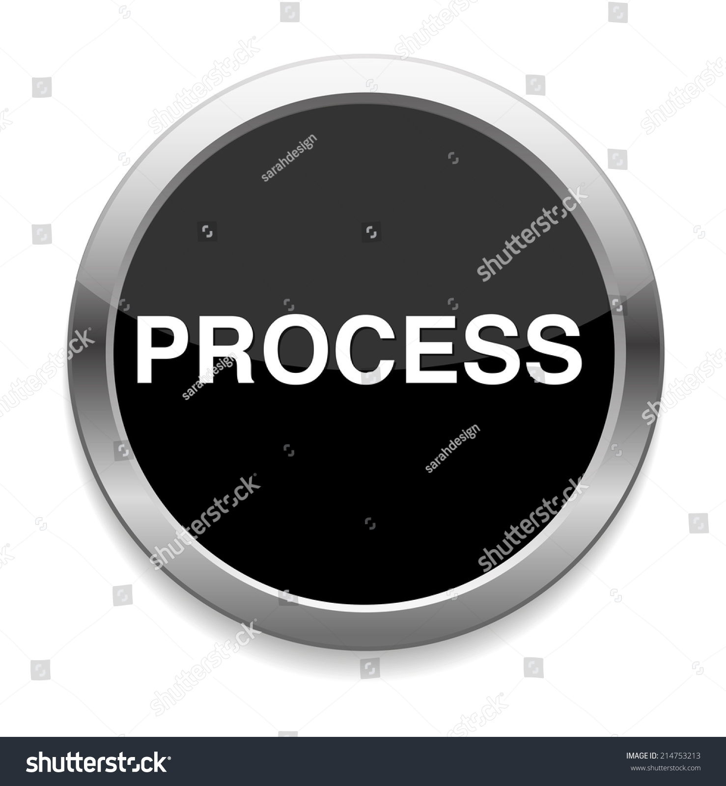 Process Button Stock Vector (Royalty Free) 214753213 | Shutterstock
