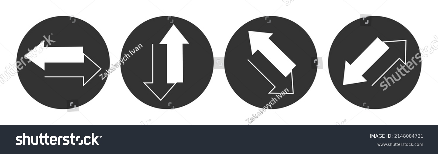 Exchange Double Arrow Circle Icon Interchange Stock Vector (Royalty ... Exchange Double Arrow Circle Icon Interchange Stock Vector (Royalty ...