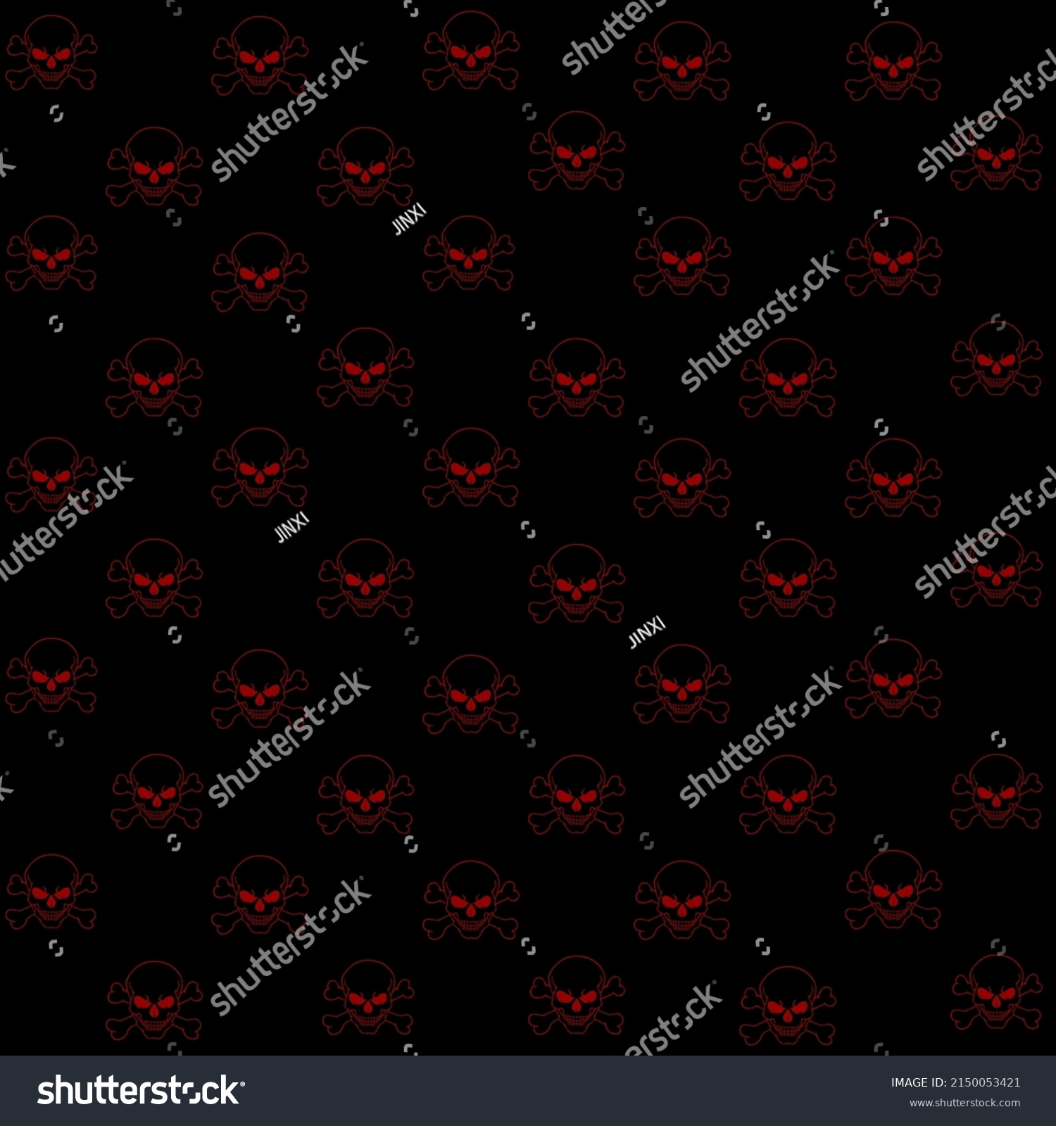 Skull Seamless Pattern Vector Background Texture Stock Vector (Royalty ...