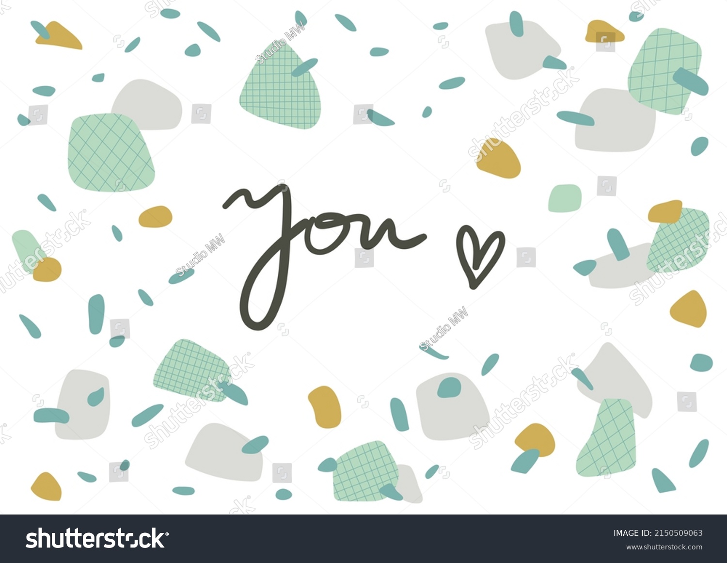 You Hand Drawan Lettering Terrazzo Background Stock Illustration ... You Hand Drawan Lettering Terrazzo Background Stock Illustration ...