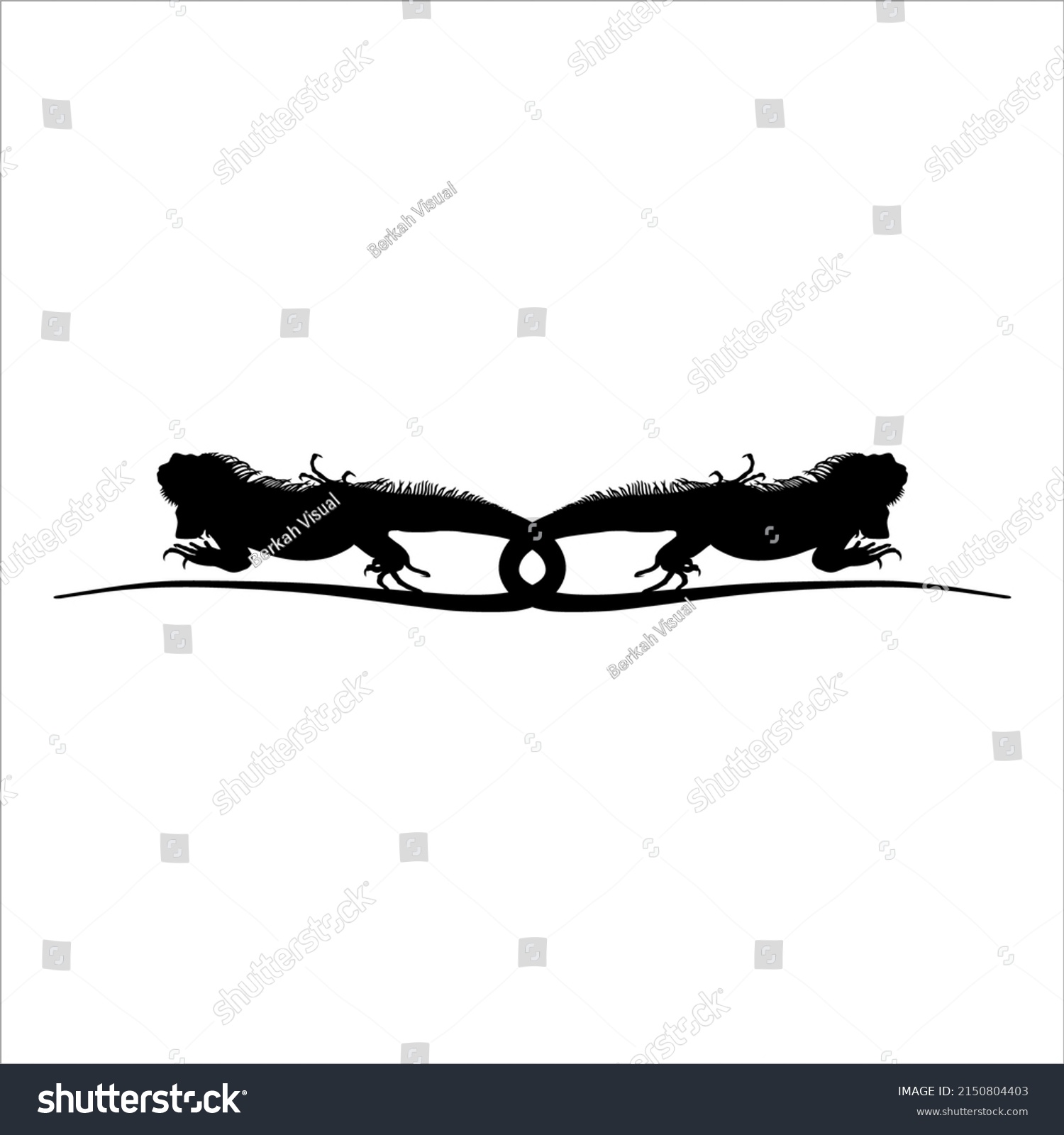Silhouette Iguana Reptiles Genus Herbivorous Lizards Stock Vector ... Silhouette Iguana Reptiles Genus Herbivorous Lizards Stock Vector ...