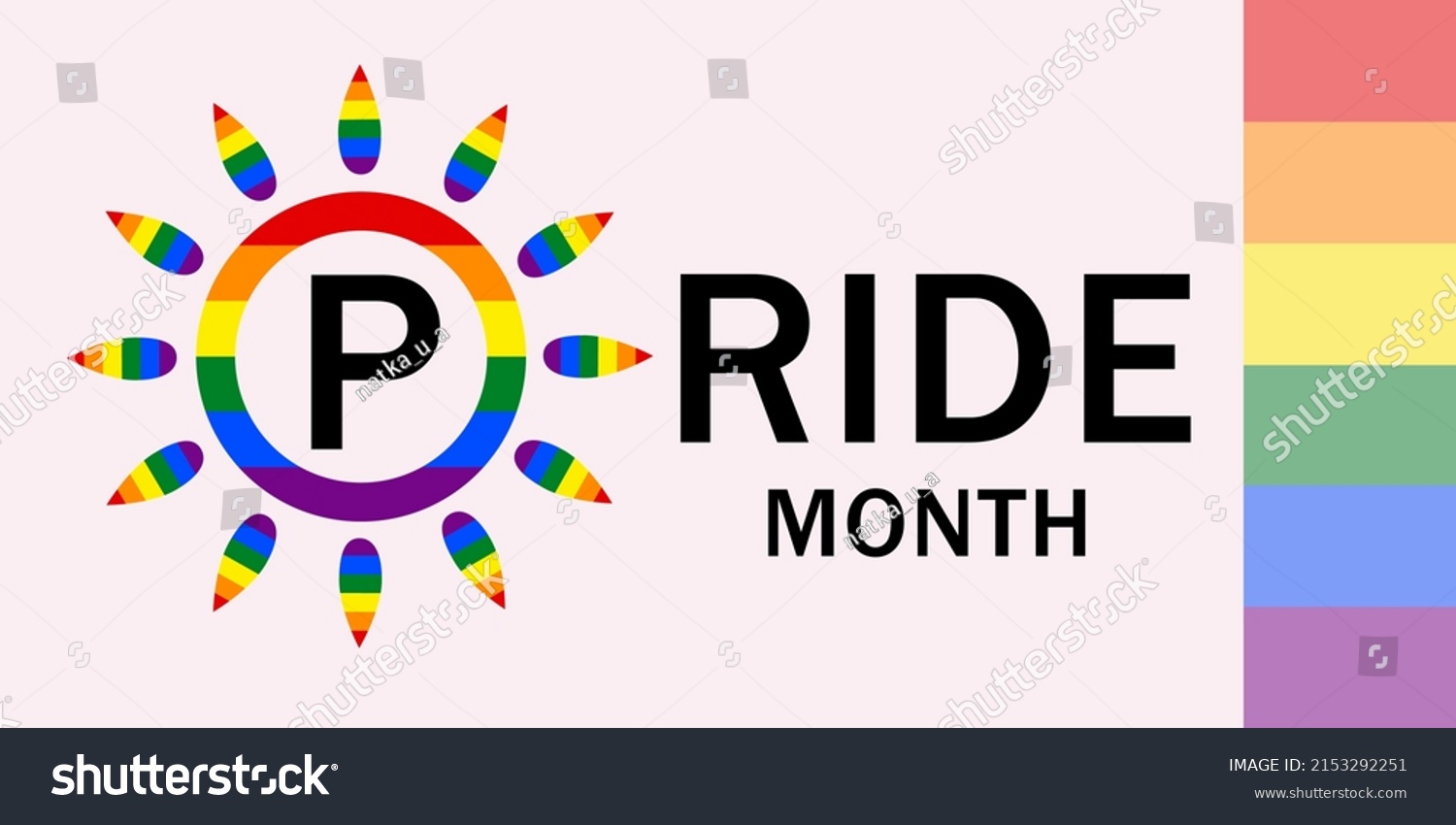 Creative Banner Lgbt Pride Month On Stock Vector Royalty Free