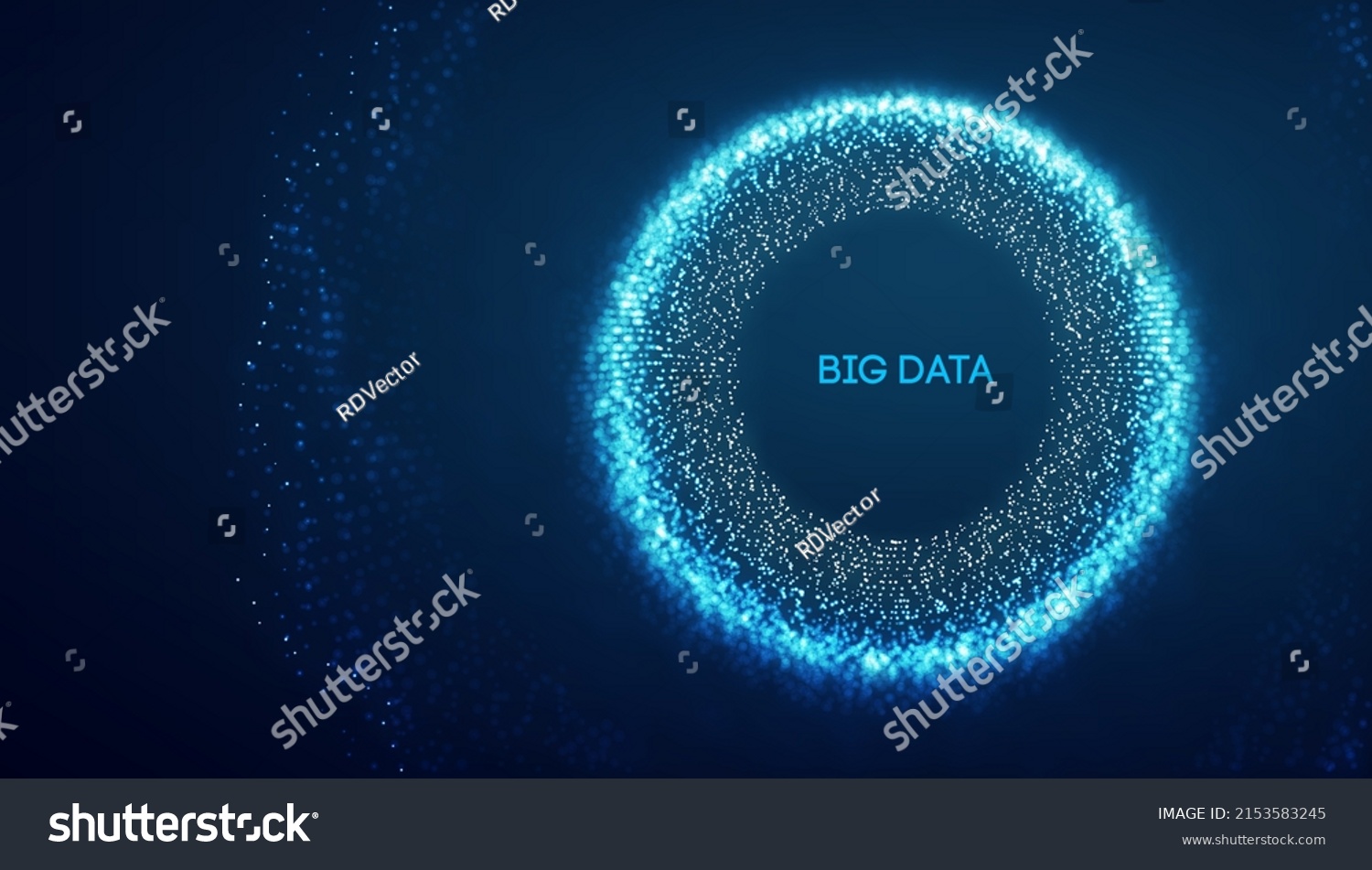 Big Data Technology Background Binary Code Stock Vector (Royalty Free ...